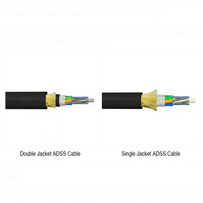 ADSS Outdoor Aerial Fiber Optic Cable Single Mode G652D 12 24 48 96 144 ...